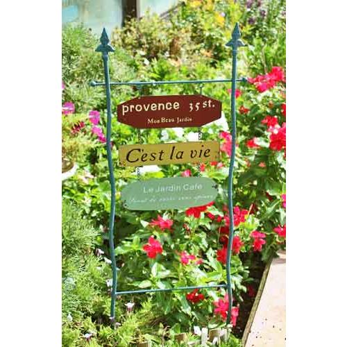 輸入雑貨 ガーデンプレート ステッカー L ガーデンオーナメント アイアン シャビーシック 道しるべ オブジェ vil 7133 直輸入 リビングスタジオ :019-vi-7133:リビング ...