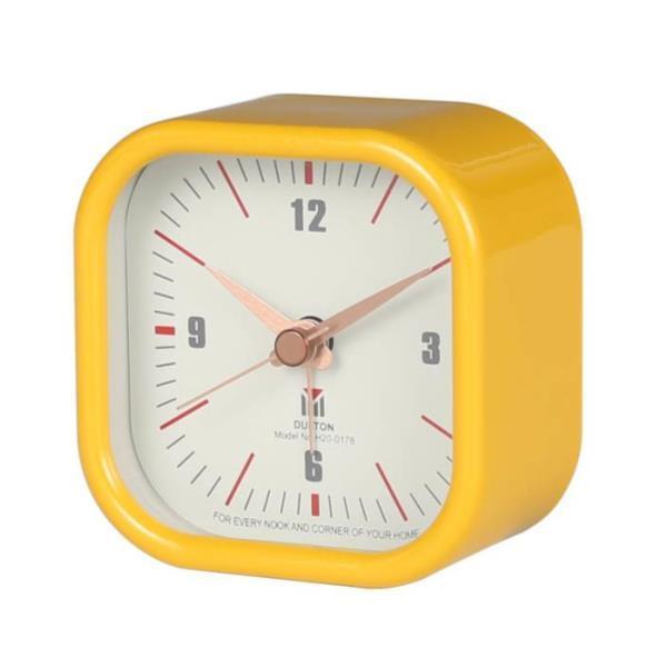 時計 おしゃれ 雑貨 アラーム クロック H20-0178YL SQUARE ALARM CLOCK YELLOW (DTN) : Livin ...
