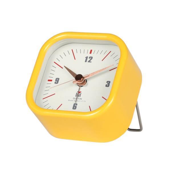 時計 おしゃれ 雑貨 アラーム クロック H20-0178YL SQUARE ALARM CLOCK YELLOW (DTN) : Livin ...