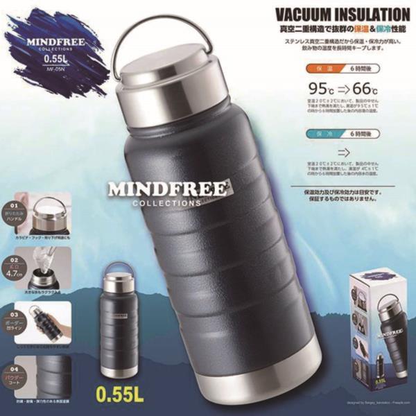水筒 550ml 550ミリ MF-05N MINDFREE マインドフリー ステンレスボトル ネイビー (KKS) : Livin Good - 通販 - Yahoo!ショッピング