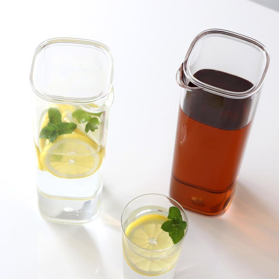KINTO キントー 冷水筒 ピッチャー 1L OVA ウォーターカラフェ プラスチック 同色2本セット （ 麦茶ポット 食洗機対応 麦茶 ポット 冷茶 ジャグ ドアポケット ） : リビン ...
