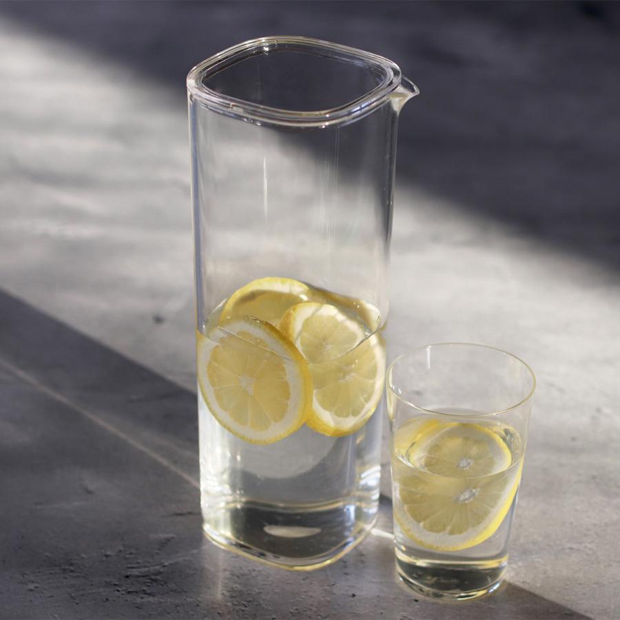 KINTO キントー 冷水筒 ピッチャー 1L OVA ウォーターカラフェ プラスチック 同色2本セット （ 麦茶ポット 食洗機対応 麦茶 ポット 冷茶 ジャグ ドアポケット ） : リビン ...