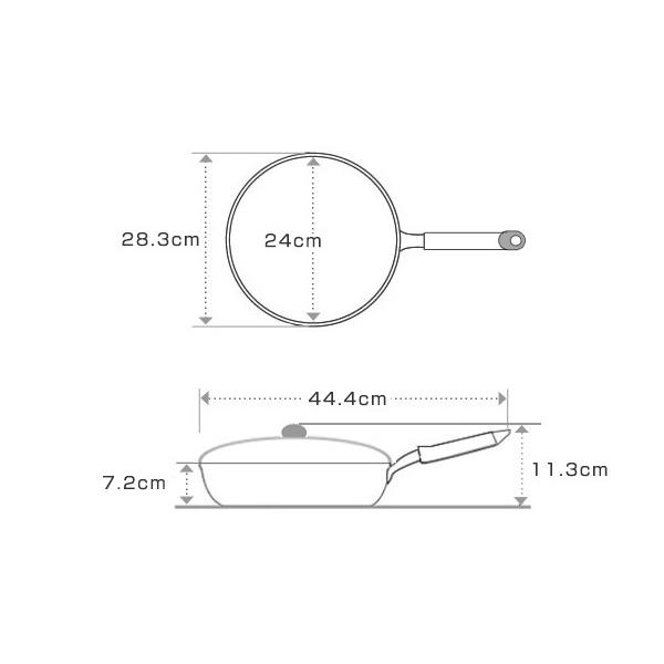 フライパン マジカルユミック エテルナ 24cm UMIC ユミック IH対応 （ ガス火対応 浅型フライパン 調理器具 ） : リビングート ヤフー店 - 通販 - Yahoo!ショッピング