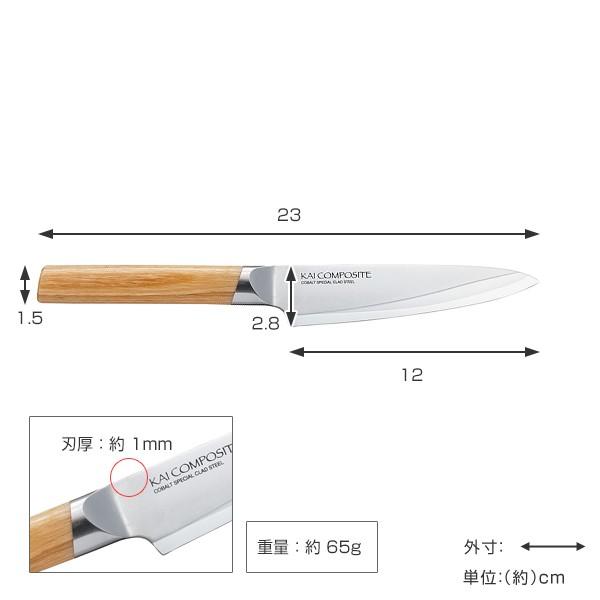 貝印 包丁 コンポジット ペティナイフ 12cm 白色木柄 （ コンパクトナイフ 果物ナイフ 万能包丁 おすすめ ） : リビングート ヤフー ...