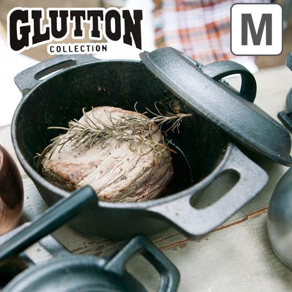 在庫限り・入荷なし ダルトン DULTON 両手鍋 鉄製 M フタ付き GLUTTON グラットン ラウンドポット : リビングート ヤフー店 - 通販 - Yahoo!ショッピング