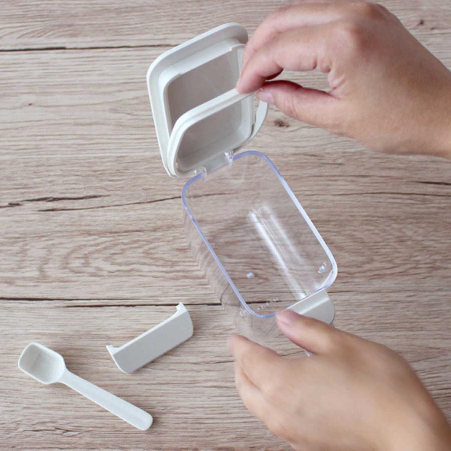 marna マーナ GOODLOCKCONTAINER 調味料ポット 同色2個セット K736 （ グッドロックコンテナ 370ml 調味料入れ 砂糖 塩 密閉 保存 容器 ポット 小さじ1 ...