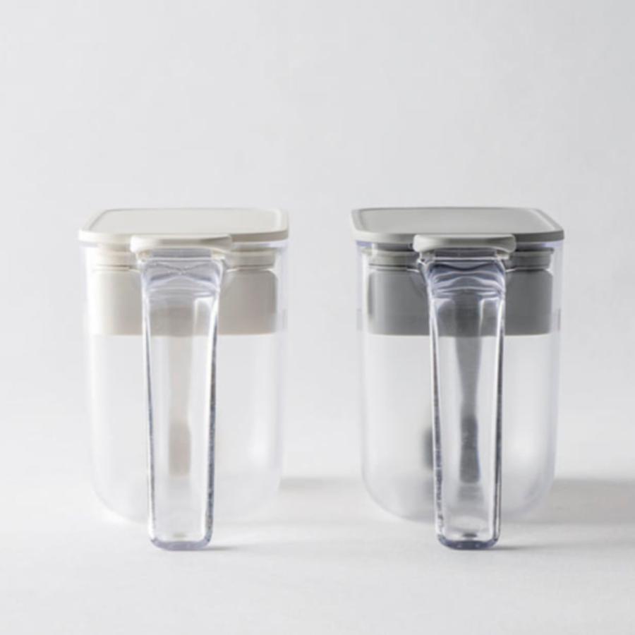 marna マーナ GOODLOCKCONTAINER 調味料ポット 同色2個セット K736 （ グッドロックコンテナ 370ml 調味料入れ 砂糖 塩 密閉 保存 容器 ポット 小さじ1 ...