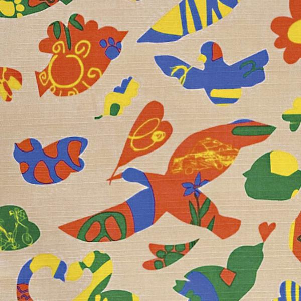 風呂敷 大判 約105cm 日本製 PATORI Happy bird 三巾 （ ふろしき 風呂敷き 大判風呂敷 ） :333864:リビン ...