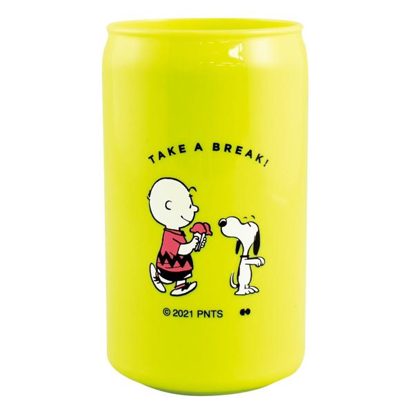 タンブラー 340ml スヌーピー PEANUTS アイスクリーム コップ プラスチック製 キャラクター （ グラス カップ 食器 プラスチック アルミ缶風 SNOOPY ） : 356566 ...