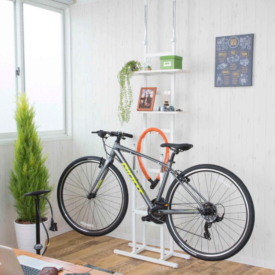 突っ張り バイクスタンド 高さ198〜273cm ラック （ つっぱり 突っぱり