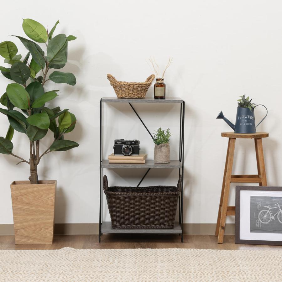 オープンラック 3段 簡単組み立て ワイヤーラック EZBO 幅42cm グレー :407582:リビングート ヤフー店 - 通販 - Yahoo!ショッピング