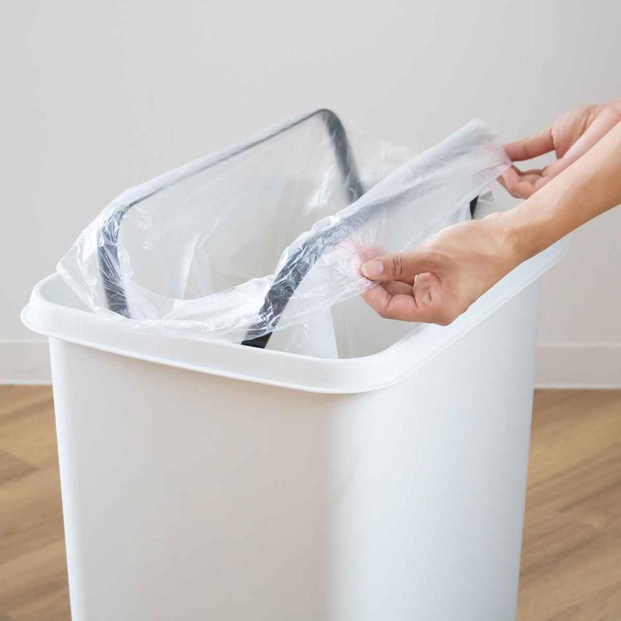 不二貿易 ゴミ箱 45L 2WAY ダストボックス （ ごみ箱 45リットル 幅33 ペダル式 プッシュ式 ふた付き 分別 角型 ワンプッシュ ） : リビングート ヤフー店 - 通販 ...