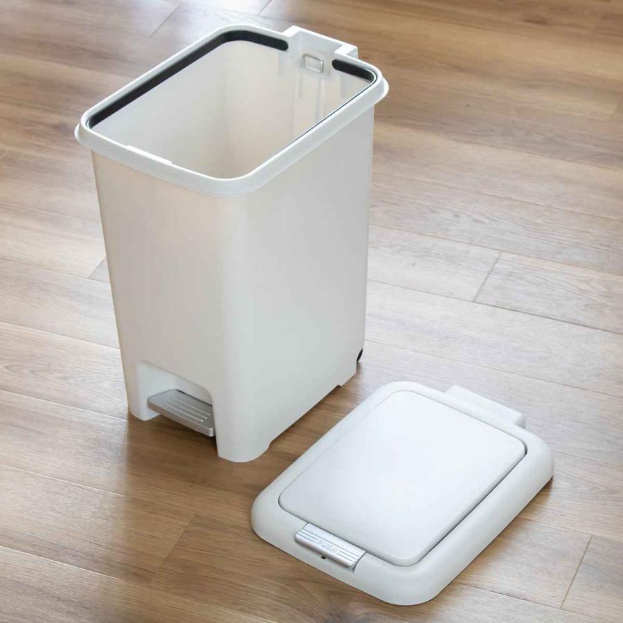 不二貿易 ゴミ箱 45L 2WAY ダストボックス （ ごみ箱 45リットル 幅33 ペダル式 プッシュ式 ふた付き 分別 角型 ワンプッシュ ） : リビングート ヤフー店 - 通販 ...