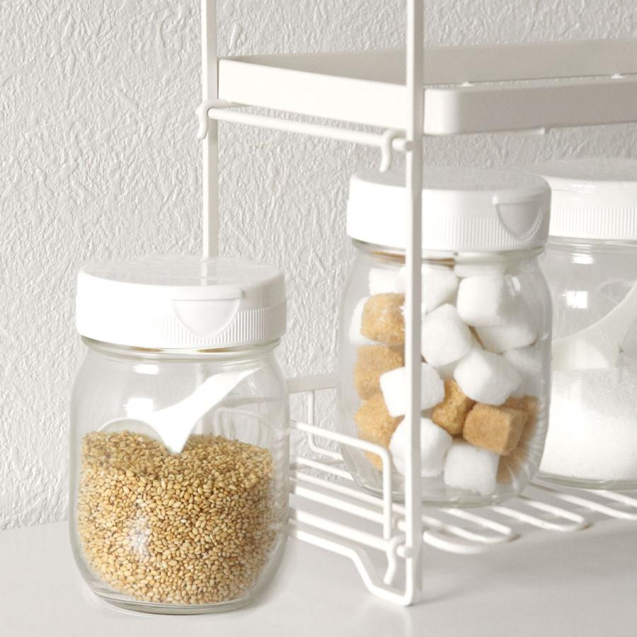 保存容器 320ml 2wayボトル320 セラーメイト （ 日本製 調味料入れ ガラス 密閉 計量スプーン付き レシピ付き 保存 容器 粉末ボトル スパイスボトル ） : リビングート ...