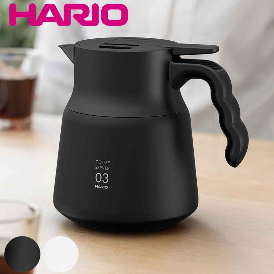 HARIO ハリオ ポット 保温ステンレスサーバー PLUS V60 800ml ステンレス VHSN-80 （ コーヒーポット コーヒー ...