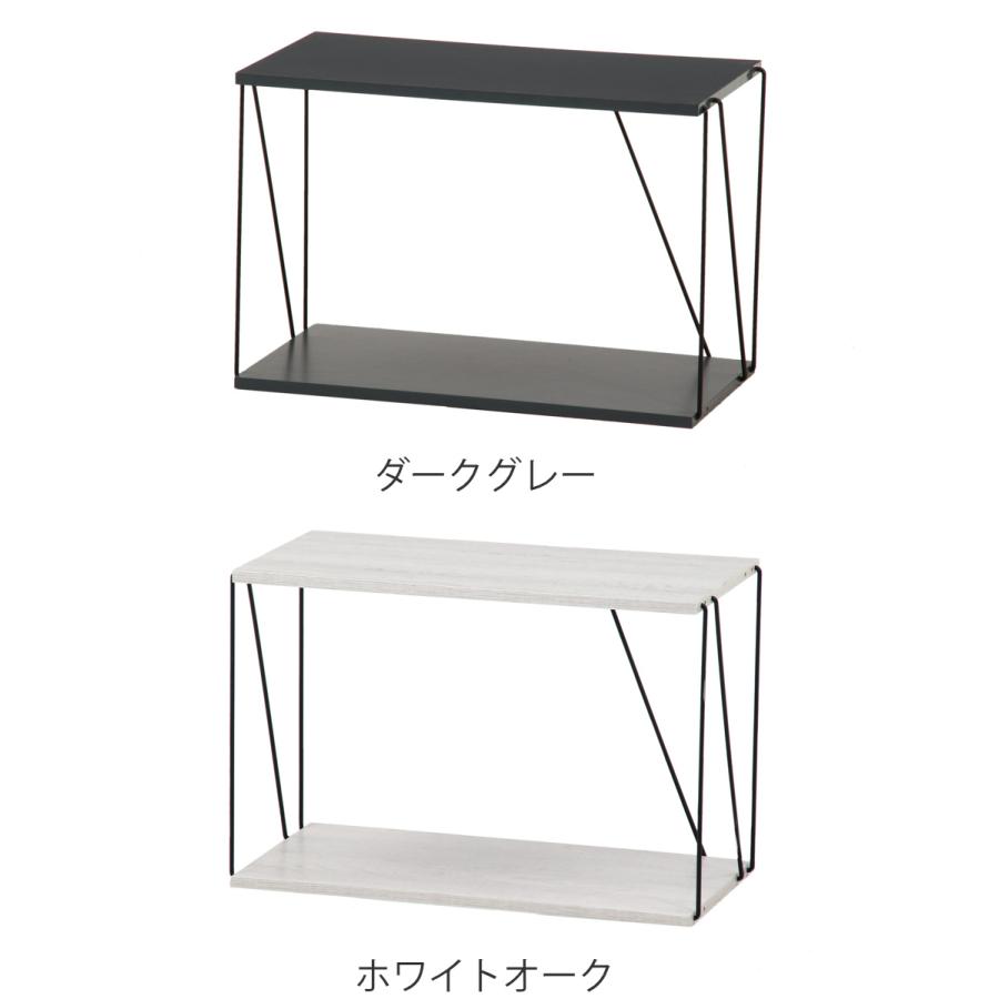 不二貿易 EZBO ワイヤーラック 2段 幅61cm 工具不要 簡単組立 モノトーン （ イジボ ラック オープンラック ネジ不使用 シンプル 棚 収納 ディスプレイ 飾り棚 A4 ...