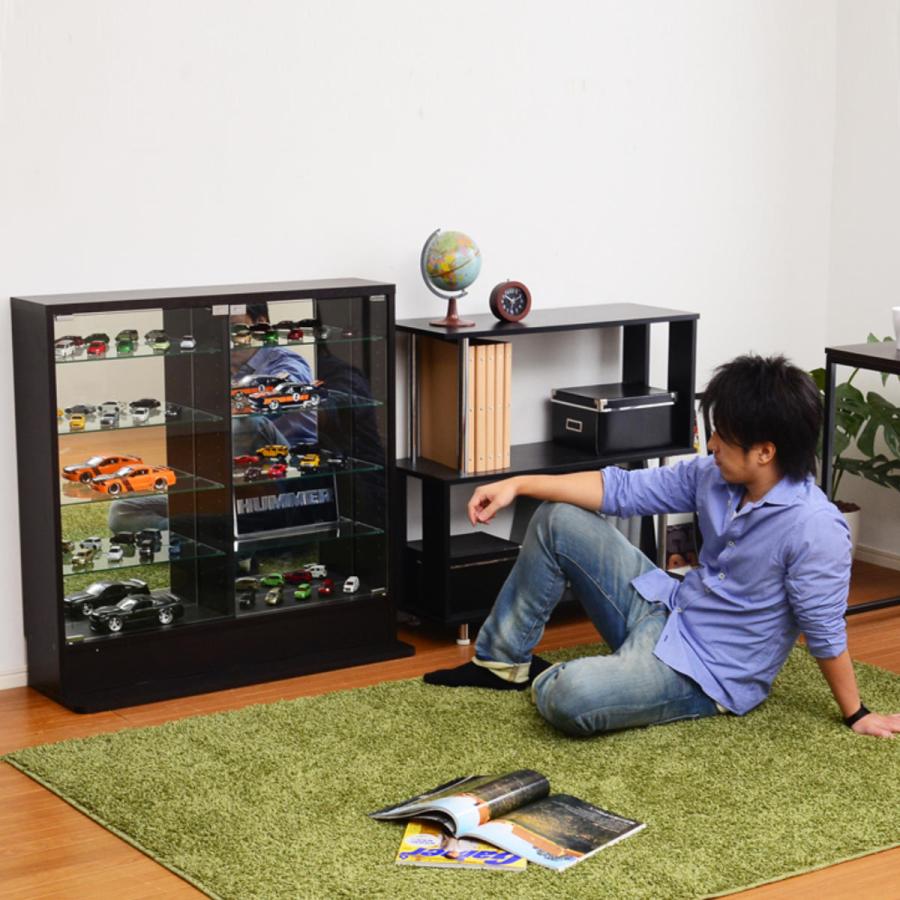 ホームテイスト コレクションラック 幅90cm ワイド ロー 浅型 ホームテイスト コレクションラック 幅90cm ワイド ロー 浅型