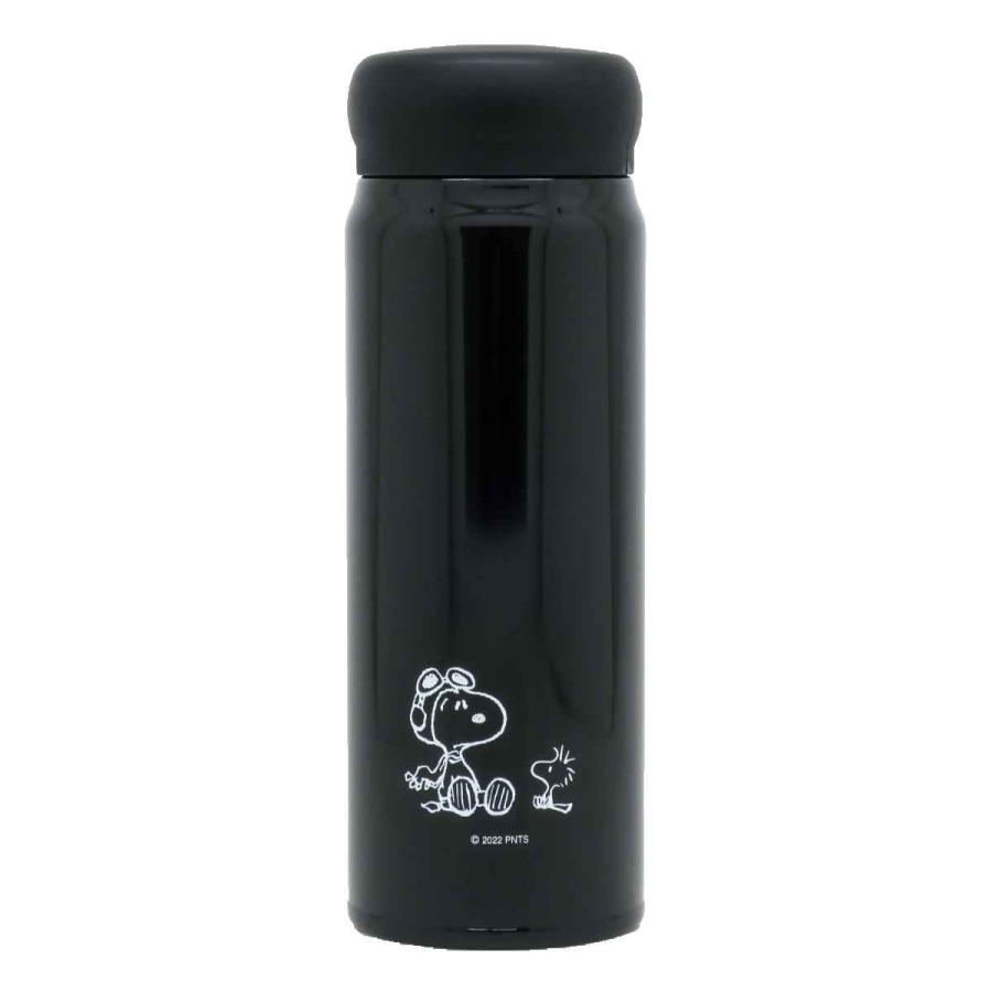 SNOOPY 水筒 ダイレクトステンレスボトル スヌーピーBlack 480ml （ 保温 保冷 両用 直飲み ステンレスボトル マグボトル ） : リビングート ヤフー店 - 通販 ...