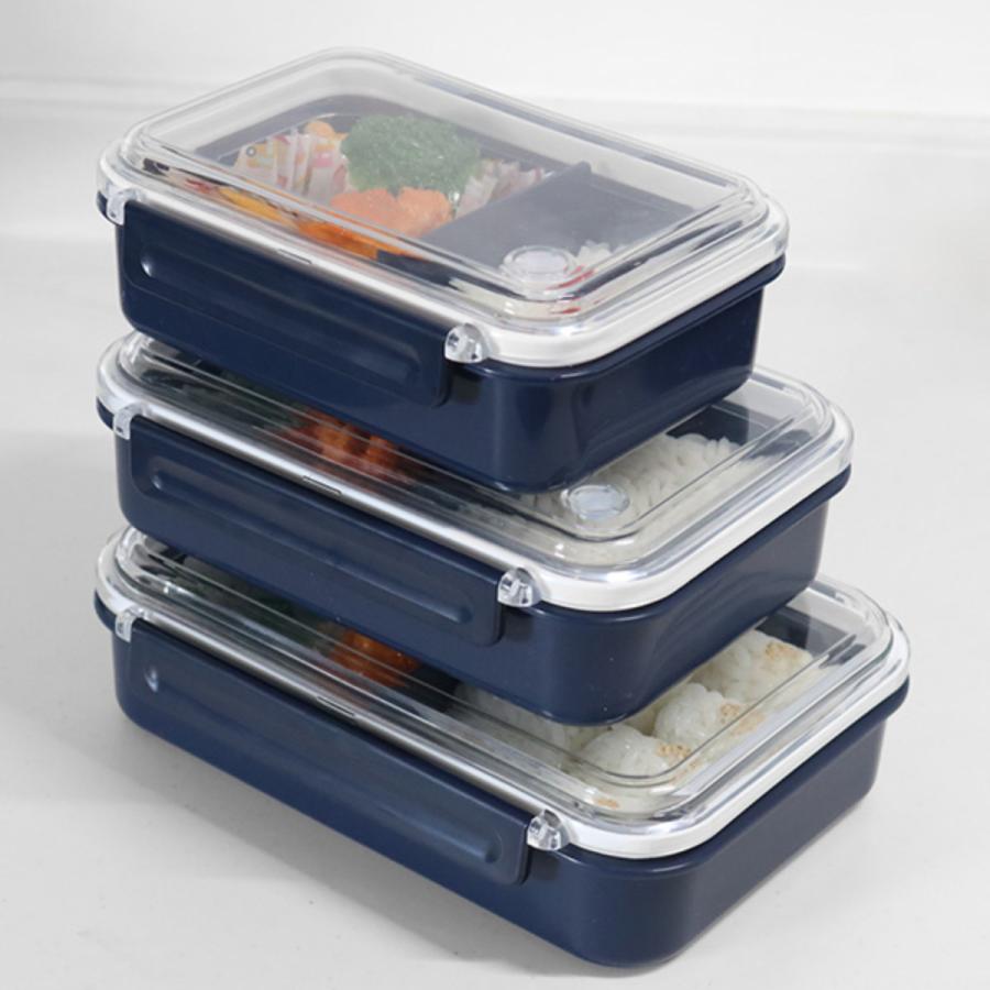 OSK お弁当箱 1段 まるごと冷凍弁当 500ml 5個セット タイトボックス （ 弁当箱 作り置き レンジ対応 食洗機対応 冷凍 一段 仕切り付き 保存容器 ） : リビングート ヤフー店 ...