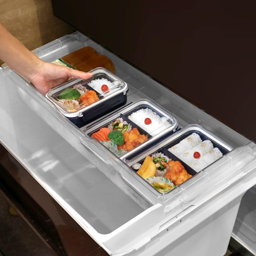 OSK お弁当箱 1段 まるごと冷凍弁当 500ml 5個セット タイトボックス （ 弁当箱 作り置き レンジ対応 食洗機対応 冷凍 一段 仕切り付き 保存容器 ） : リビングート ヤフー店 ...
