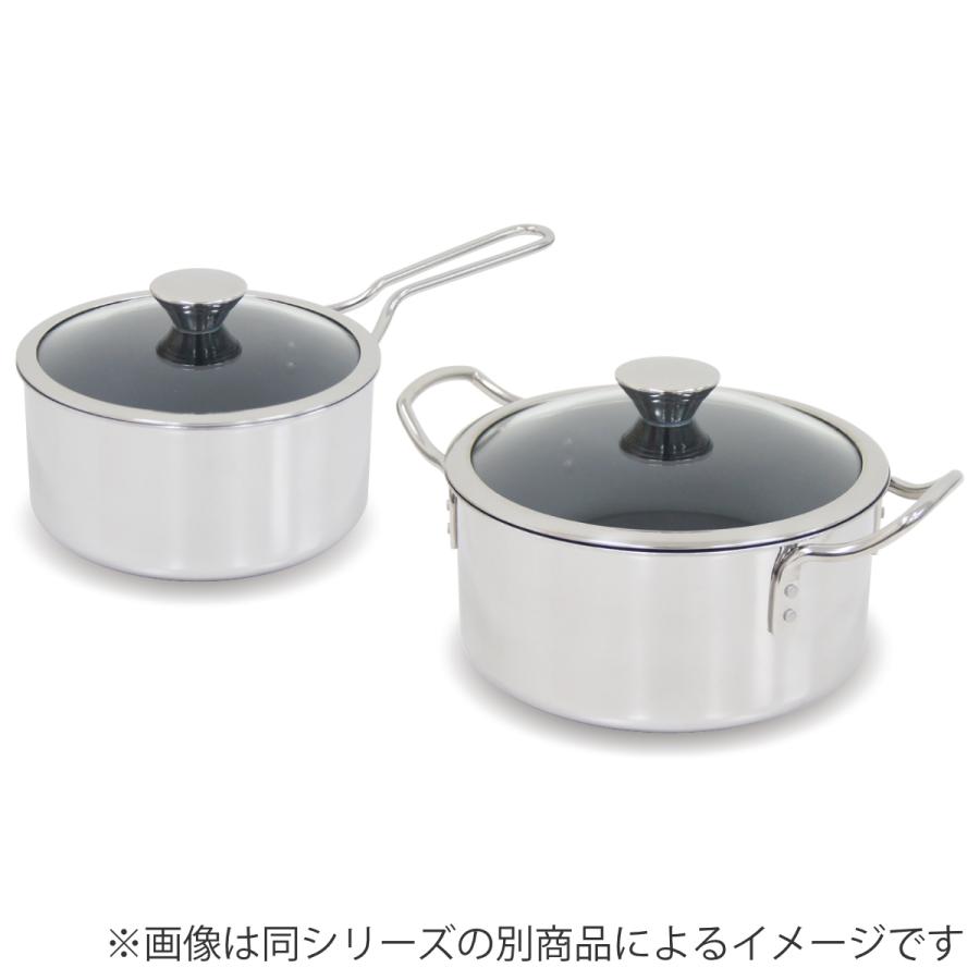 IH-Duo ミルクパン 14cm IH対応 ステンレス製 IHデュオ UMIC ユミック 日本製 （ ガス火対応 オール熱源対応 片手鍋 ソースパン 軽い ふっ素加工 ） : リビングート ...