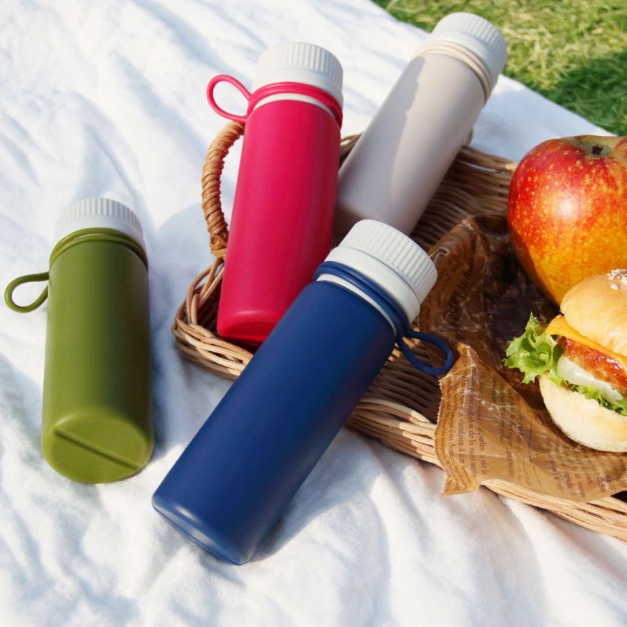 WORLD CREATE 水筒 シリコーンボトル ナノ 180ml （ viv 食洗機対応 直飲み シリコンボトル 折りたたみ コンパクト ） : リビングート ヤフー店 - 通販 ...