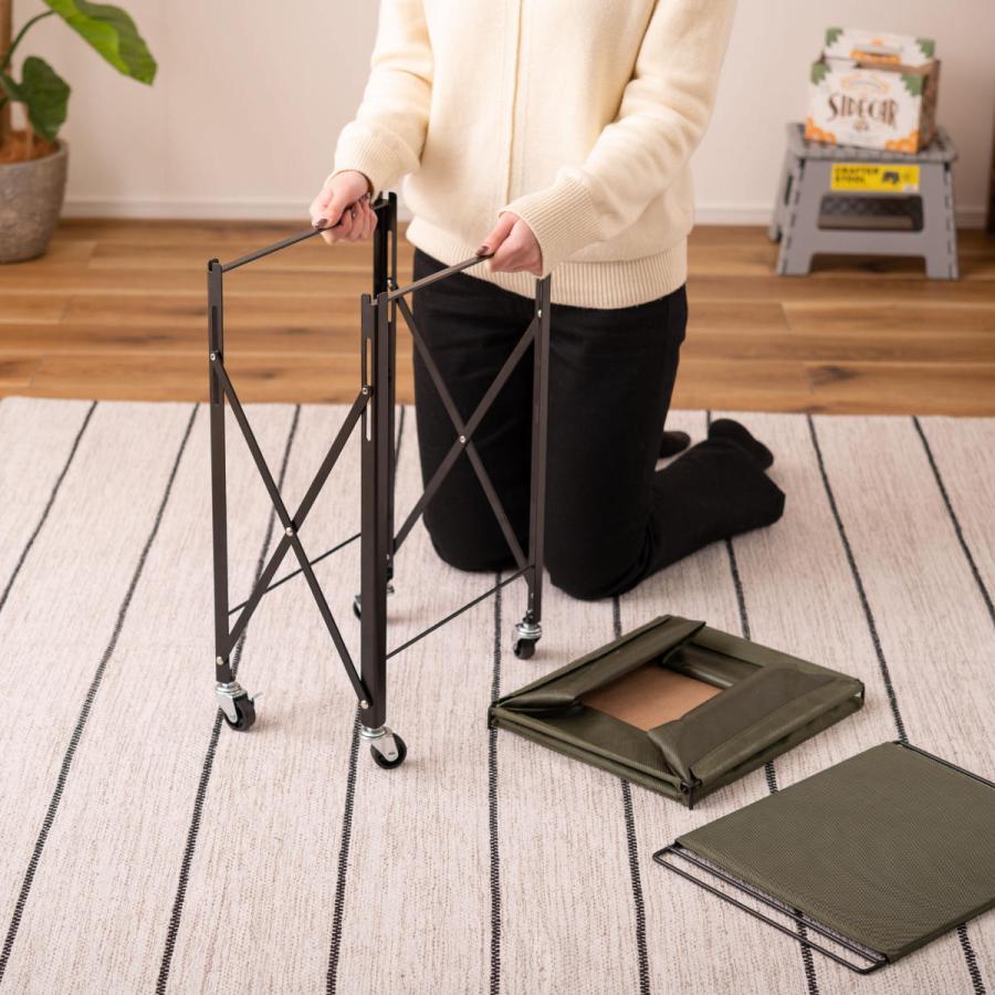 フォールディングテーブルワゴン 幅39.5×奥行30×高さ55cm フォールディングテーブルワゴン 幅39.5×奥行30×高さ55cm