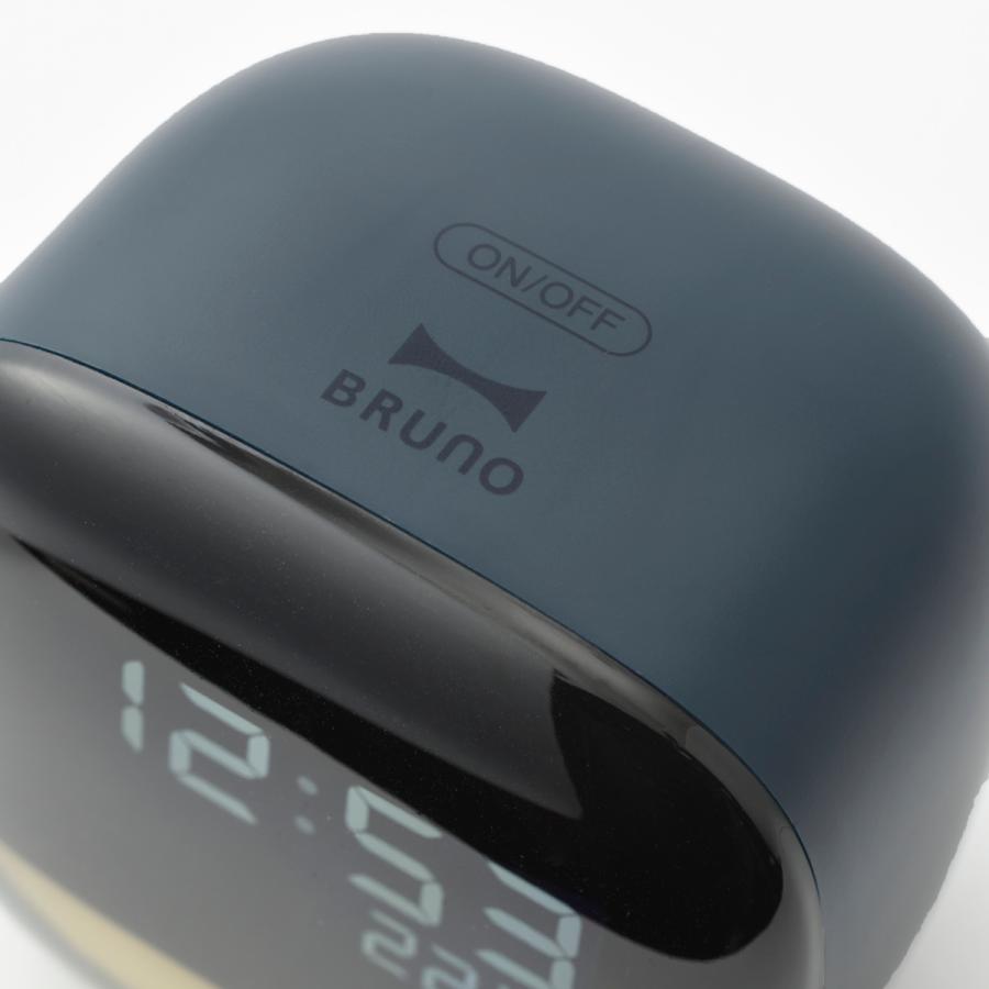 BRUNO デジタル時計 ナイトライトクロック USB充電 コンパクト 卓上 （ ブルーノ 時計 置き時計 デジタル 目覚まし時計 置時計 ...