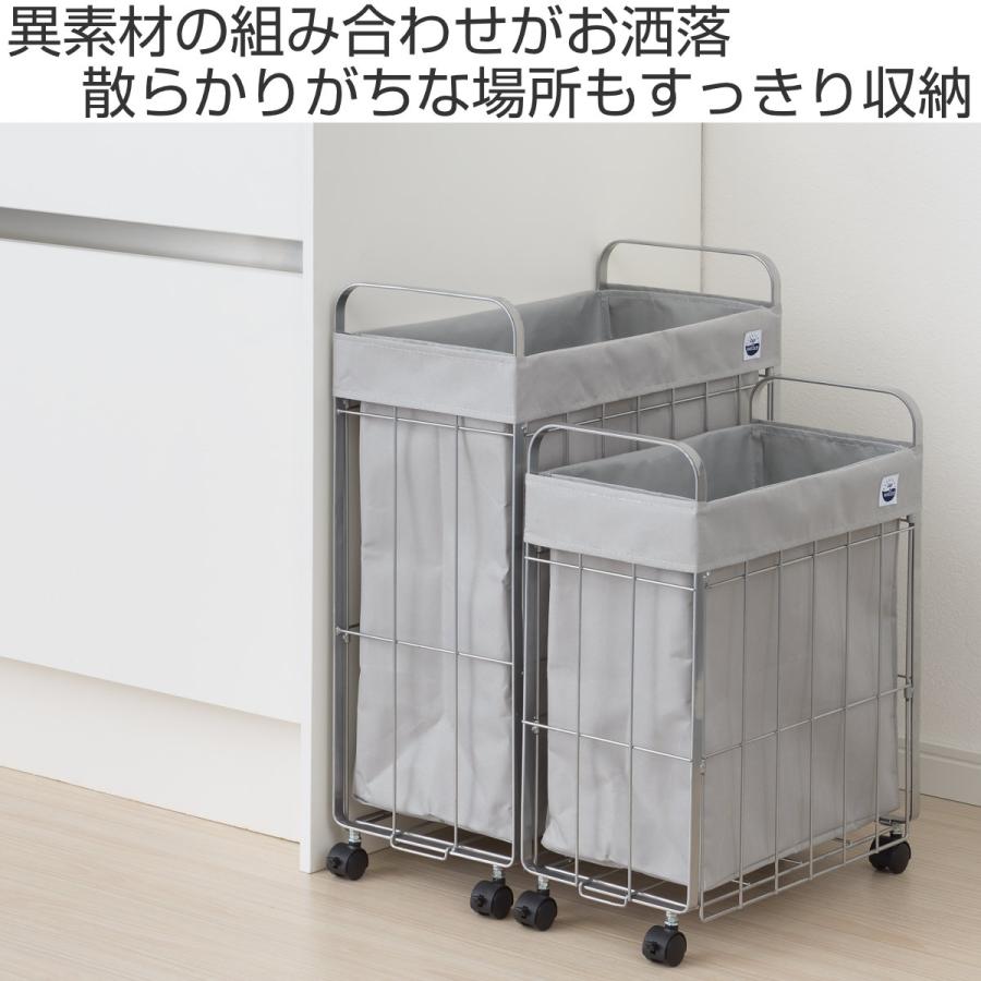 SANKA（家具、インテリア） ランドリーバスケット 折りたたみ サンバッサ S＆W ワイヤーバスケット 45L （ バスケット ランドリー 洗濯 脱衣かご 隙間収納 隙間 洗面所 洗濯機横 ...