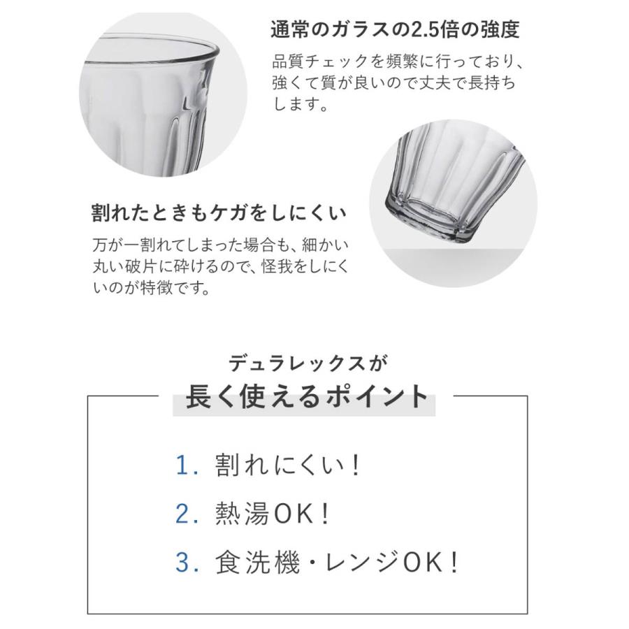 DURALEX デュラレックス グラス 255ml 強化ガラス 6個セット （ 食洗機対応 電子レンジ対応 食器 ガラス ガラスコップ ガラス製 ） : リビングート ヤフー店 - 通販 ...