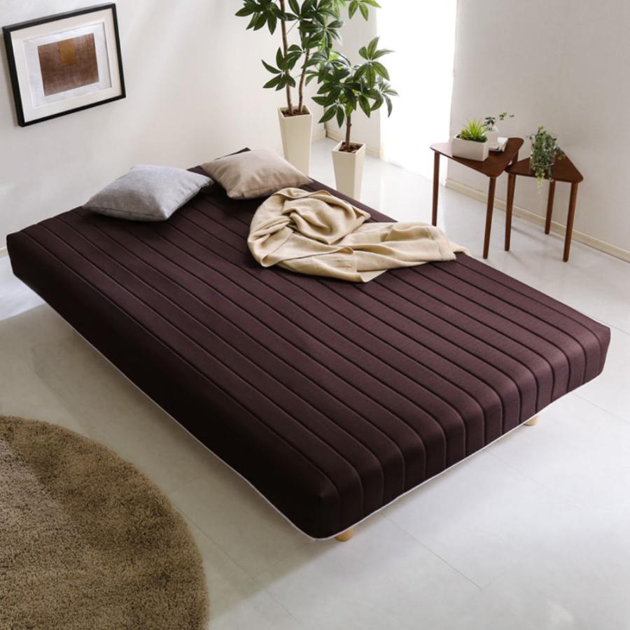 脚付きマットレス ダブル Unite Raide ボンネルコイル 一体型ベッド 簡単組立 すのこ （ ベッド ベット マットレス付き ） :443250:リビングート ヤフー店 - 通販 ...