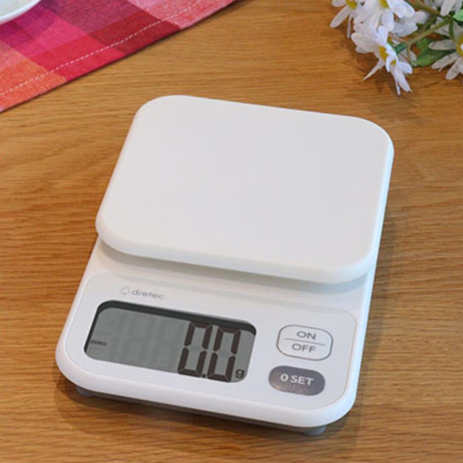 ドリテック デジタルスケール 2kg エクレ 0.1g単位で量れる 計量器 （ dretec スケール キッチンスケール クッキングスケール デジタル 電池式 ） : リビングート ヤフー店 ...