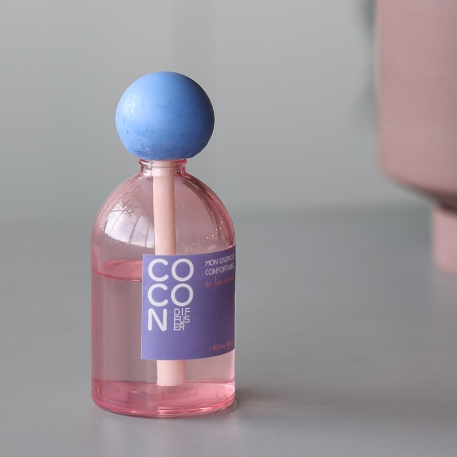 magnet ディフューザー COCON DIFFUSER 80ml ガラス 石膏 （ 韓国風 リードディフューザー ロリポップ キャンディー 芳香剤 ルームフレグランス アロマ フレグランス ...