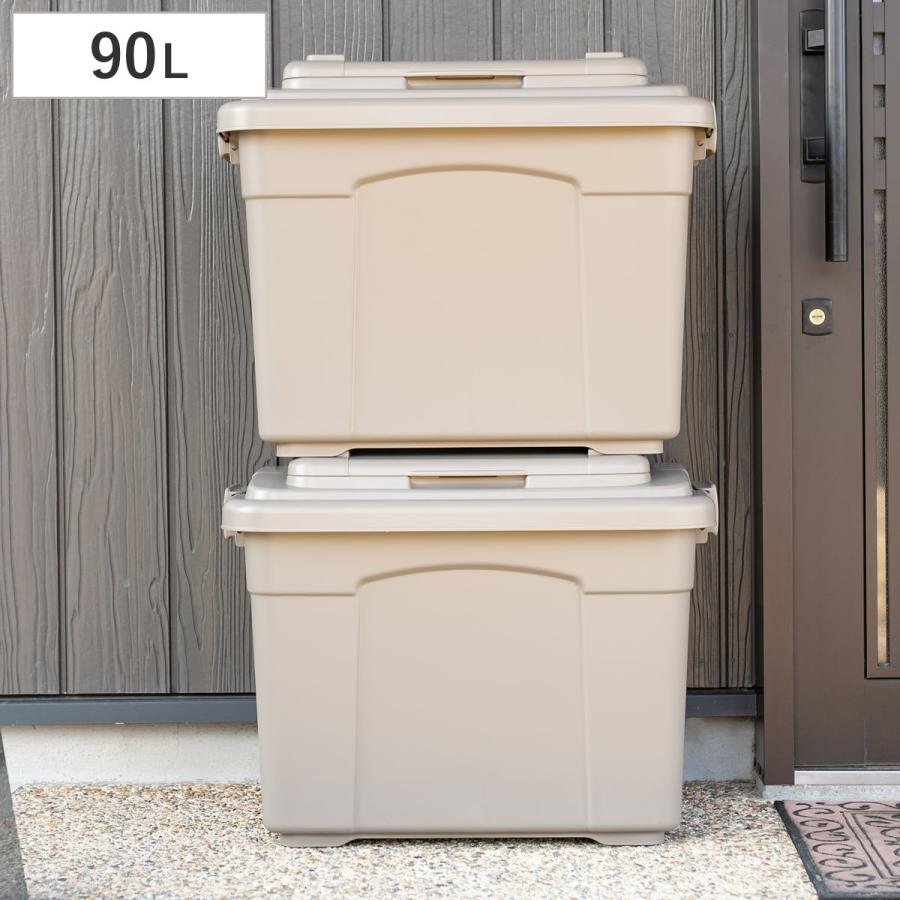サンコープラスチック 収納ボックス イージーストレージ 90L 宅配ボックス （ デリバリーボックス 一戸建て用 大容量 宅配BOX ポスト スタッキング ） : リビングート ヤフー店 ...