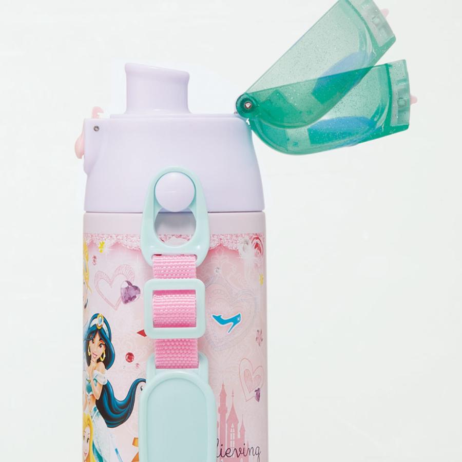 スケーター 水筒 580ml 超軽量2WAYステンボトル 保温 保冷 プリンセス24 （ ディズニープリンセス 2way 直飲み コップ ステンレス ワンプッシュ ボトル ） : リビングート ...