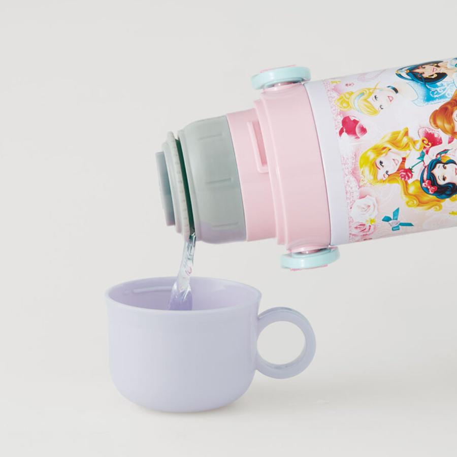 スケーター 水筒 580ml 超軽量2WAYステンボトル 保温 保冷 プリンセス24 （ ディズニープリンセス 2way 直飲み コップ ステンレス ワンプッシュ ボトル ） : リビングート ...
