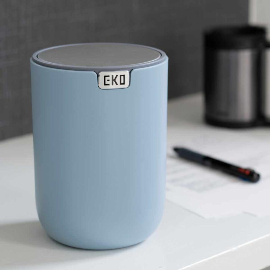 EKO ゴミ箱 1.5L テーブルトップカン ステンレス （ イーケーオー ごみ箱 1.5リットル 卓上 コンパクト ミニ 丈夫 ふた付き スイング式 ） : リビングート ヤフー店 - 通販 ...