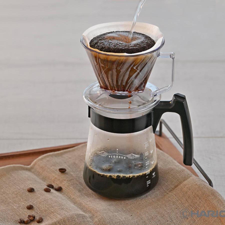 HARIO ハリオ コーヒーサーバー 1L 2〜8杯用 ペガサス 耐熱ガラス （ 食洗機対応 電子レンジ対応 ガラス コーヒーポット コーヒーカラフェ ） : リビングート ヤフー店 - 通販 ...