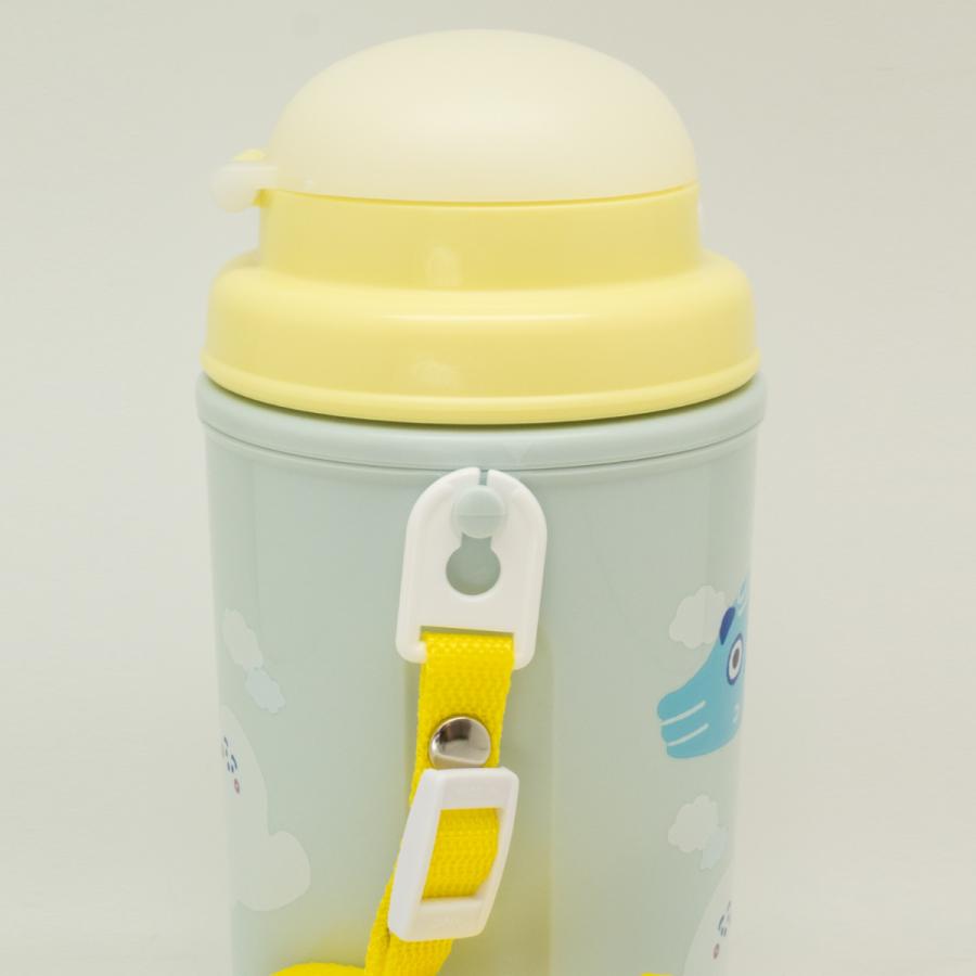 OSK 水筒 450ml ストロー付き水筒 保冷タイプ シナぷしゅ （ ストロー付水筒 ストローボトル 保冷 ワンプッシュ ストロータイプ 子供 日本製 ） : リビングート ヤフー店 ...