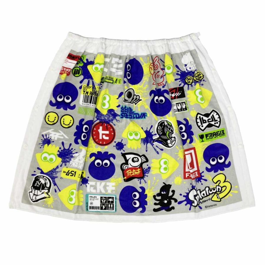 巻きタオル スプラトゥーン3 80×110cm （ タオル プール ラップタオル キッズ キャラクター 綿100 ） : リビングート ヤフー店 - 通販 - Yahoo!ショッピング