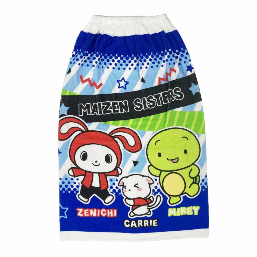 巻きタオル まいぜんシスターズ 80×110cm （ タオル プール ラップタオル キッズ キャラクター 綿100 ） :457325:リビングート ヤフー店 - 通販 - Yahoo!ショッピング