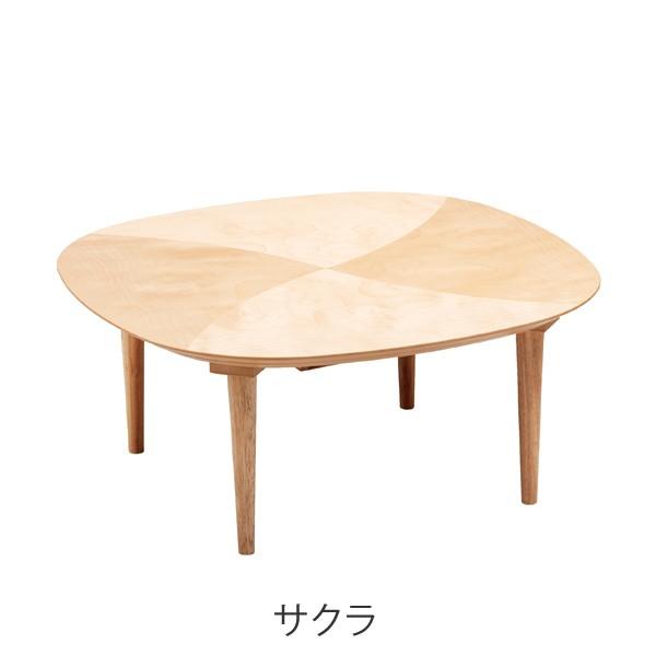 家具調こたつ　座卓　木製　コタツ　オーガ　90cm角　マルチカラー （ 送料無料 炬燵 テーブル 5枚板 突板仕上げ 日本製 さくら 桜 正方形 コントロール ローテーブル 和モダン 和風 サクラ かわいい カラフル 洋風 おこた ） 家具調こたつ 座卓 木製 コタツ オーガ 90cm角 マルチカラー （ 炬燵