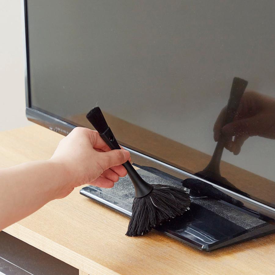 ほこり取り 家電 ホコリ ごっそり すき間職人 導電性繊維 （ コンパクト ブラシ ほこり 2WAY 扇風機 空気清浄機 PC お手入れ ...