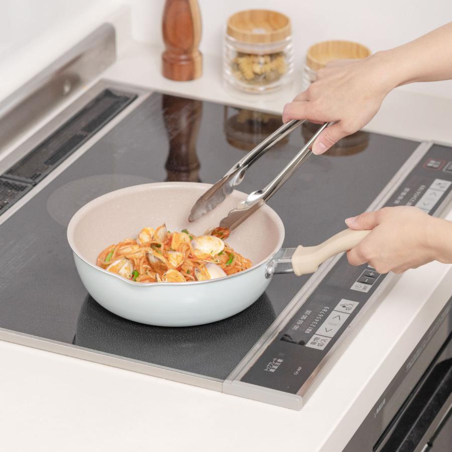 和平フレイズ いため鍋 21cm IH対応 ミディーズ 深型フライパン （ ガス火対応 炒め鍋 ふっ素加工 軽い ） : リビングート ヤフー店 - 通販 - Yahoo!ショッピング