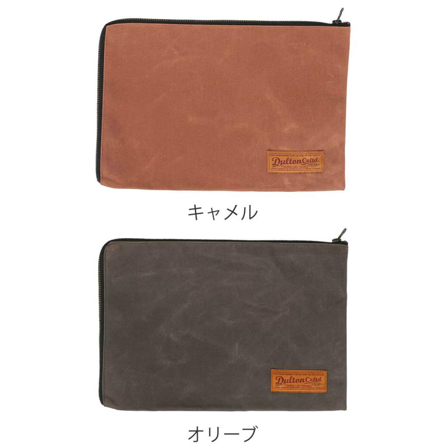 DULTON（ダルトン） ポーチ WAX CANVAS TOOL POUCH Lサイズ フラットポーチ （ DULTON マルチポーチ A4 タブレット 収納 小物 持ち運び ケース かばん ...