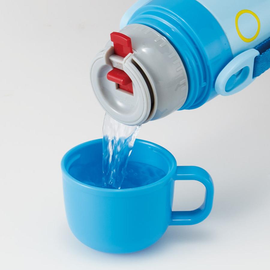 スケーター 水筒 470ml 430ml 超軽量2WAYステンレスボトル ドラえもん ギンガム （ 保冷 保温 直飲み コップ付き ワンプッシュ マグボトル コップ飲み 2way ...