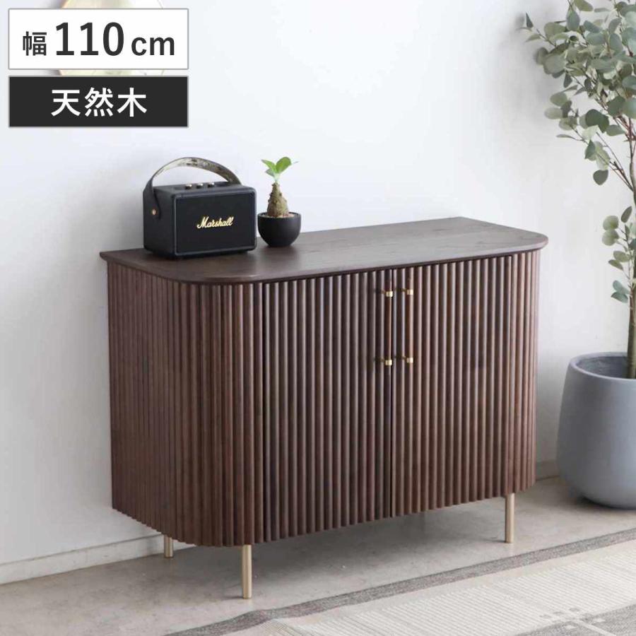 東馬（Tohma） サイドボード 幅110cm 天然木 じゃばら風 ゴールド脚 （ ロペス ラック 棚 リビング収納 ディスプレイ ） : リビングート ヤフー店 - 通販 - Yahoo ...