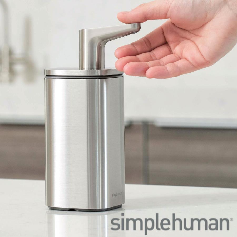 simplehuman ディスペンサー パルスポンプ 473ml （ シンプルヒューマン ディスペンサーボトル ソープディスペンサー 詰め替え ボトル ） : リビングート ヤフー店 - 通販 ...