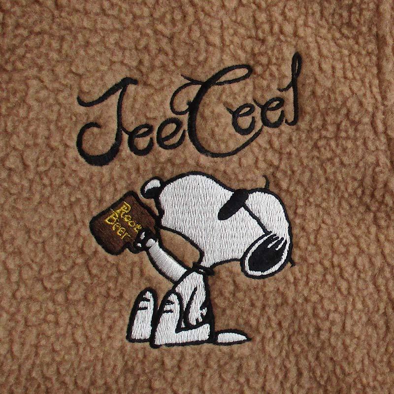 スヌーピー ボア フリース パーカー スウェット SNOOPY フラッグスタッフ FLAGSTAFF 刺繍 メンズ レディース PEANUTS ピーナッツ ウッドストック :423079 ...