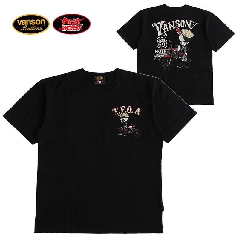 VANSON Tシャツ メンズ 半袖 バンソン クローズ WORST コラボ スカル デスラビット 武装戦線 KKK TFOA : LL-Factory - 通販 - Yahoo!ショッピング